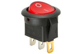 Round Rocker Switch, LED Illuminated, SW-80